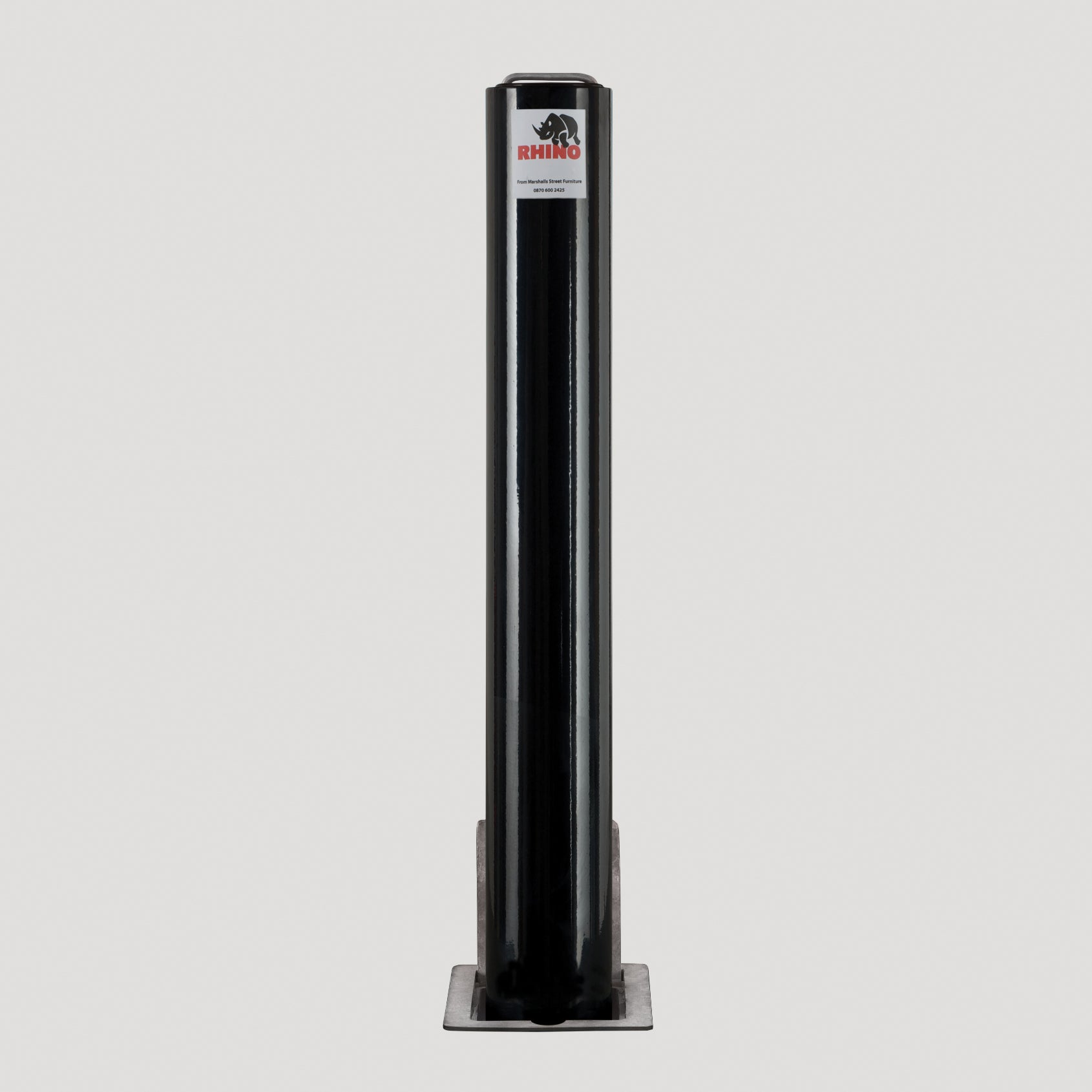 Rhino RT RD4 - Black Steel Telescopic Security Bollard - Powder Coated ...