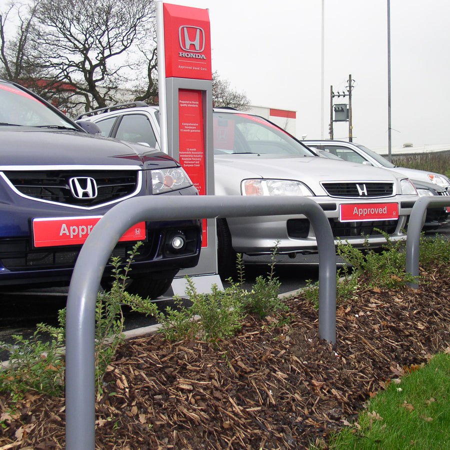 Rhino RB76 Heavy Duty Steel Hoop Barrier – Powder Coated – Driveway ...
