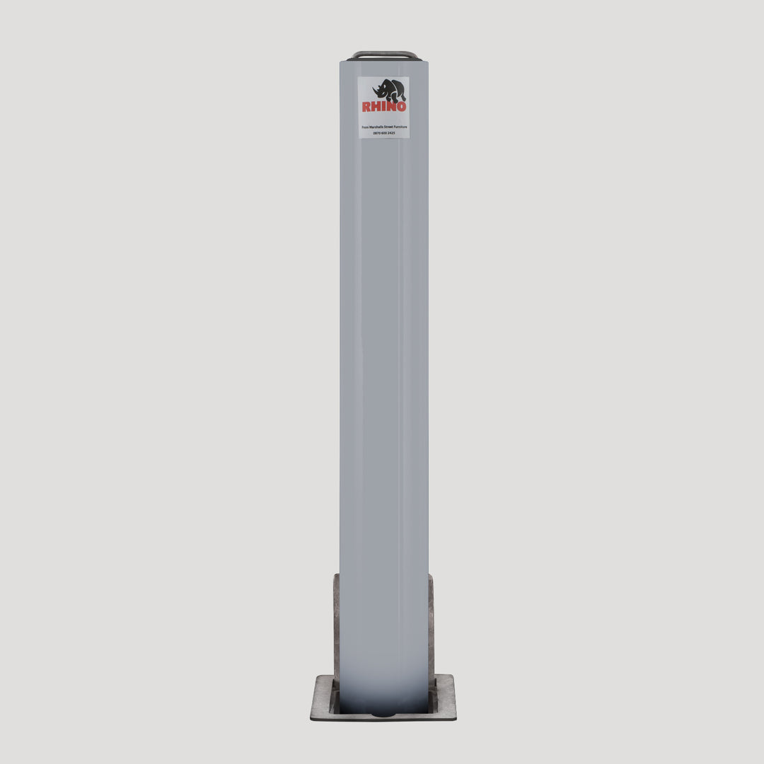 Rhino RT RD4 - Silver Steel Telescopic Security Bollard - Powder Coate ...