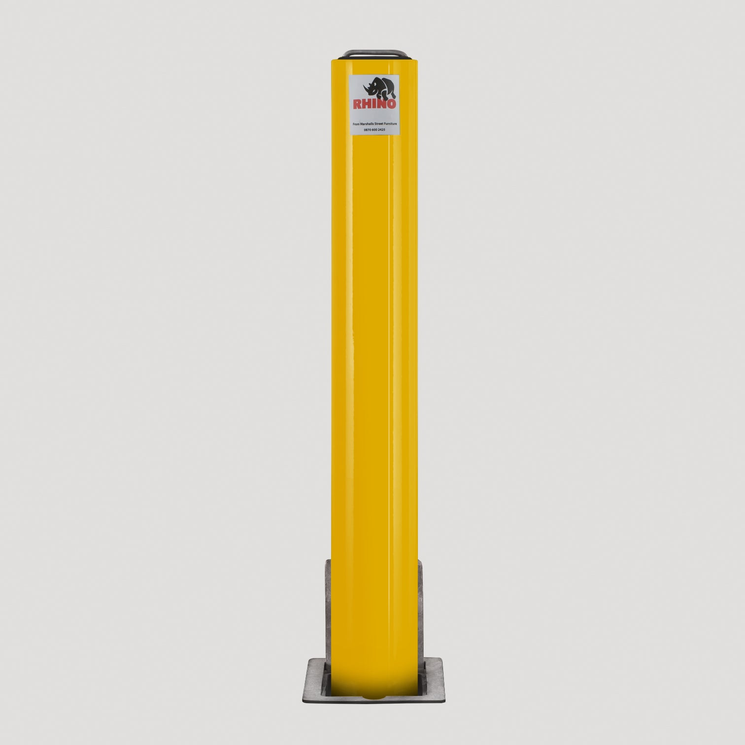 Rhino RT RD4 - Yellow Steel Telescopic Security Bollard - Powder Coate ...