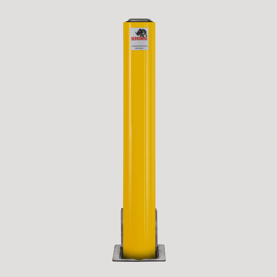 Rhino RT RD4 - Yellow Steel Telescopic Security Bollard - Powder Coate ...
